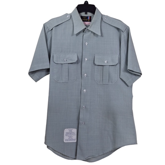 Flying Cross | Shirts | Flying Cross Uniform Work Button Up Shirt Epaulettes Shirt See ...